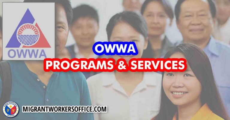OWWA Programs and Services Application for OFWs | Migrant Workers Office