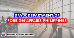 DFA (Department of Foreign Affairs) Office in the Philippines | Migrant ...
