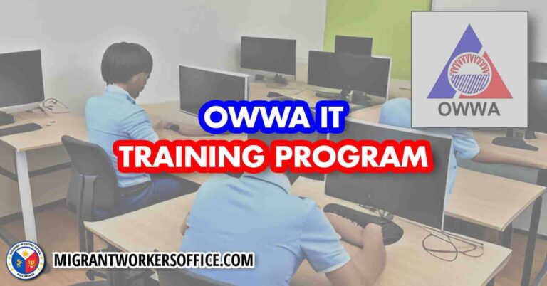 OWWA Information Technology Training Program 2025 Application | Migrant ...