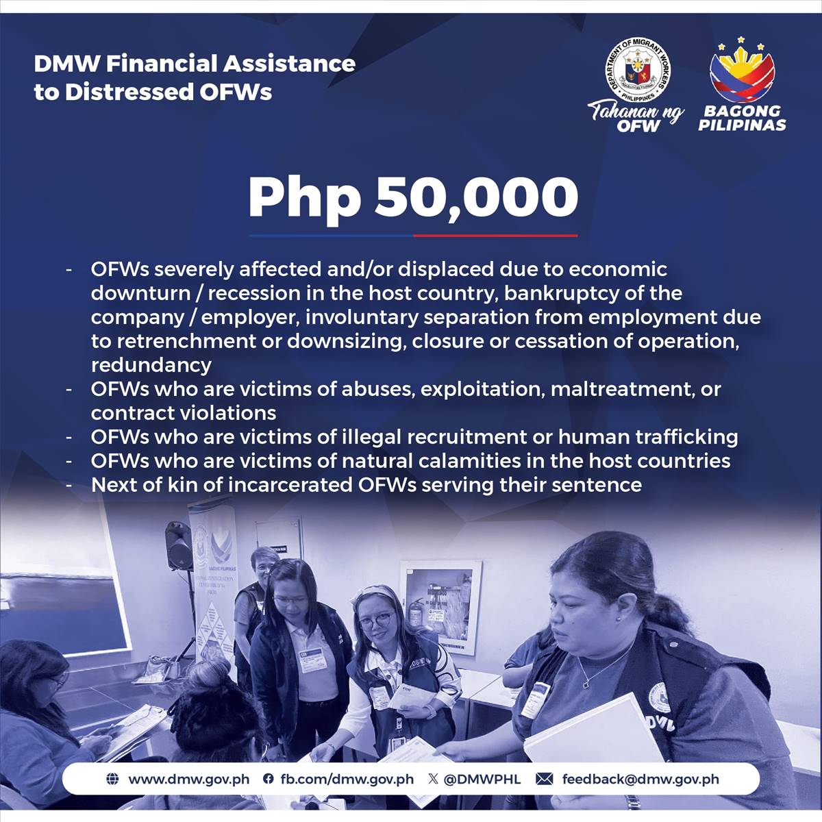 DMW: Up to Php100,000 Cash Assistance to Distressed OFWs | Migrant ...